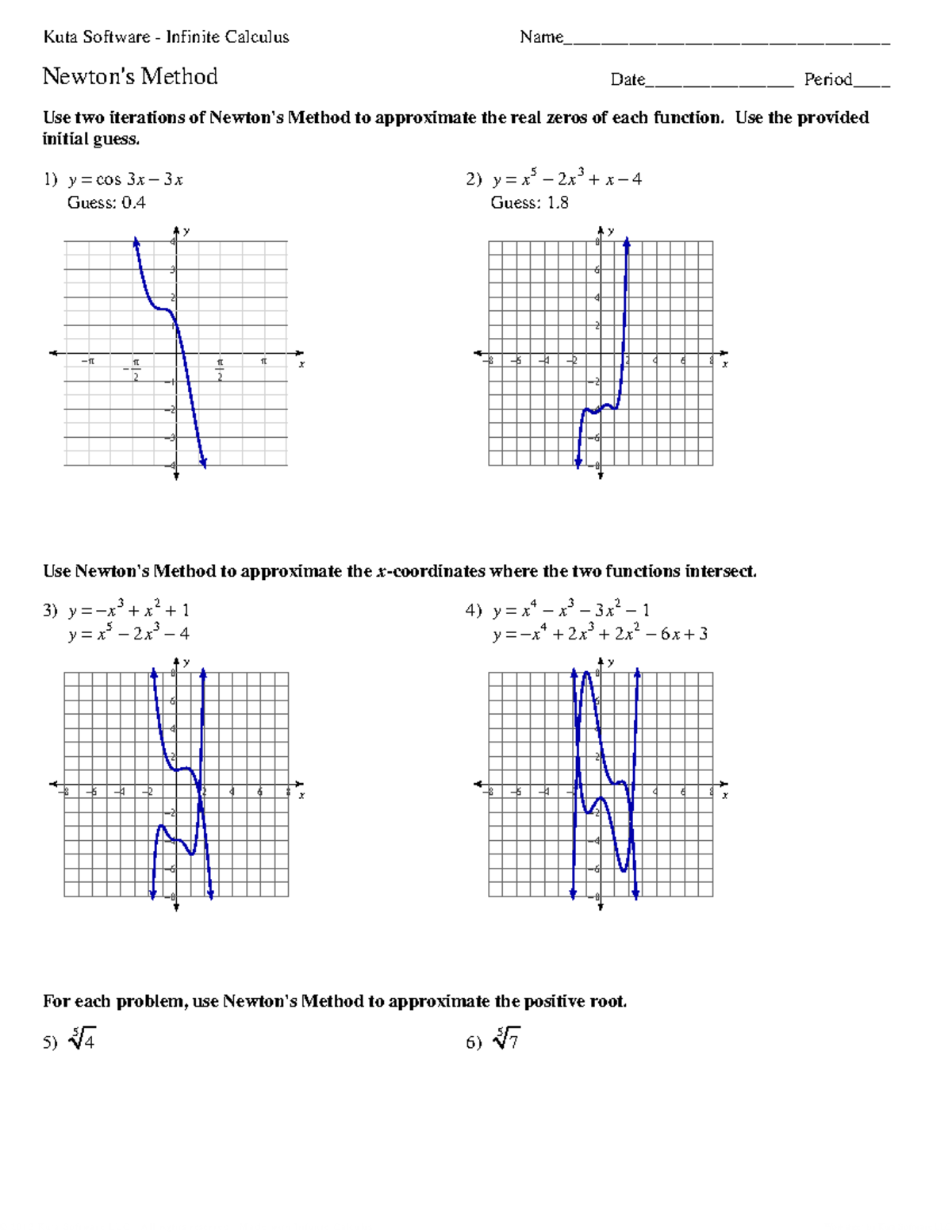 K4-7 - Newtons Method - ©F j 25061 Q 30 B KYuetoaq 0 SyocfkthwNaSr 9 ey ...