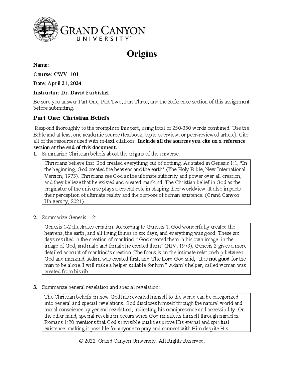 CWV-101-301-RS-T2Origins - Origins Name: Course: CWV- 101 Date: April ...
