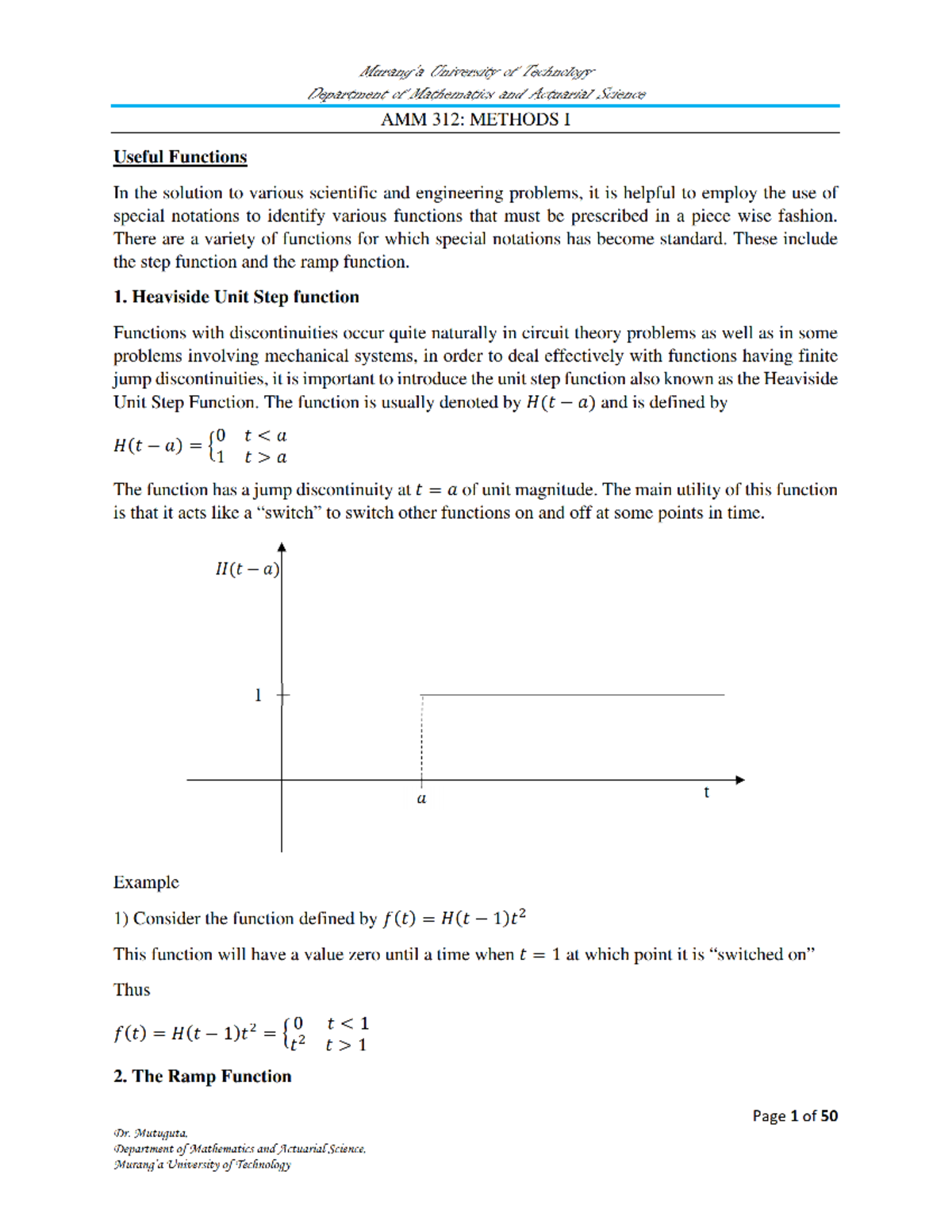 AMM 312 Methods I (LT) - sdbbbda\a - Engineering Technology - Studocu