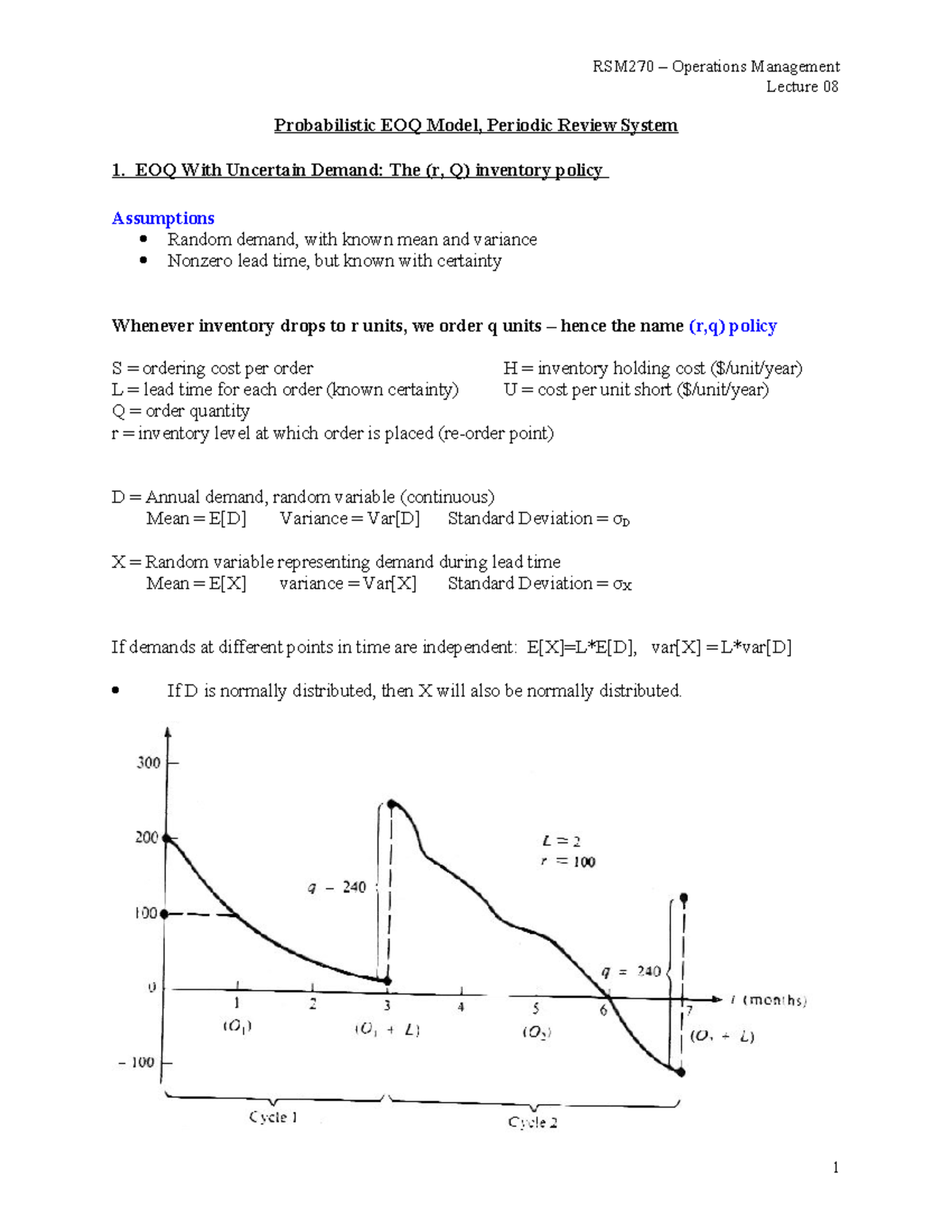 08Lecture-inventory - RSM270 – Operations Management Lecture 08 ...