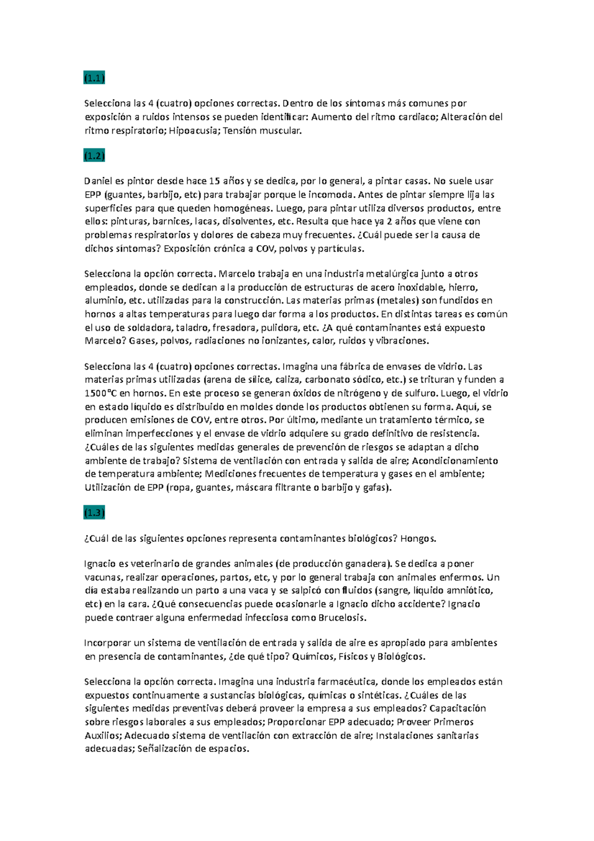 Final - Higiene Y Medio Ambiente - Siglo 21 - Studocu