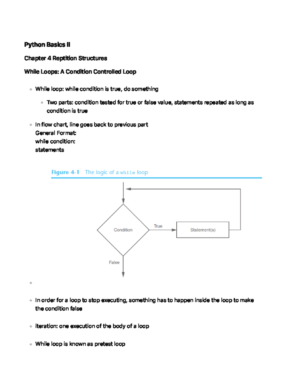 Python Basics Ii Prof Pekcan Python Basics Ii Chapter 4 Reptition Structures While Loops A