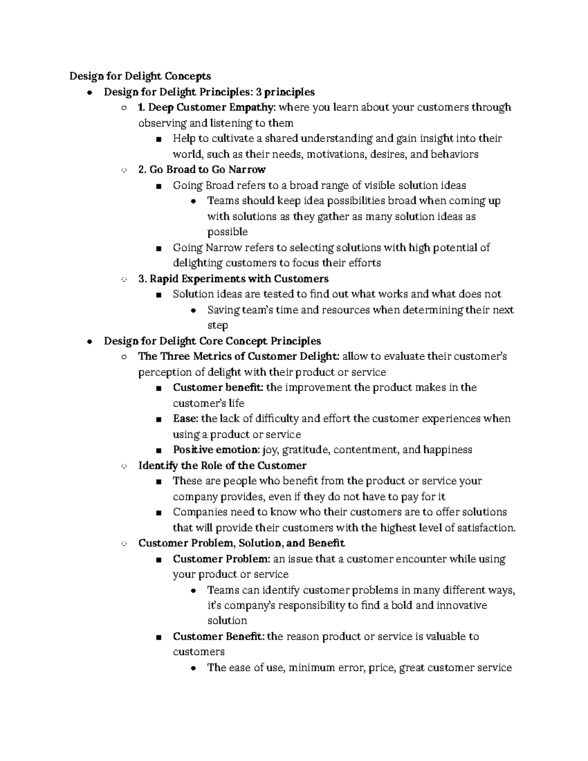 Domain 1 Design for Delight Concepts Video - Design for Delight ...