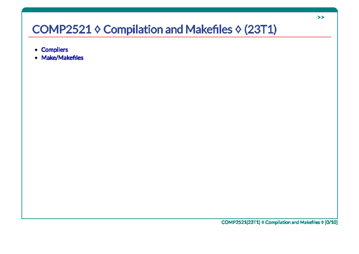 1.2 makefiles - What is a makefile - COMP2521 Compilation and Makefiles ...
