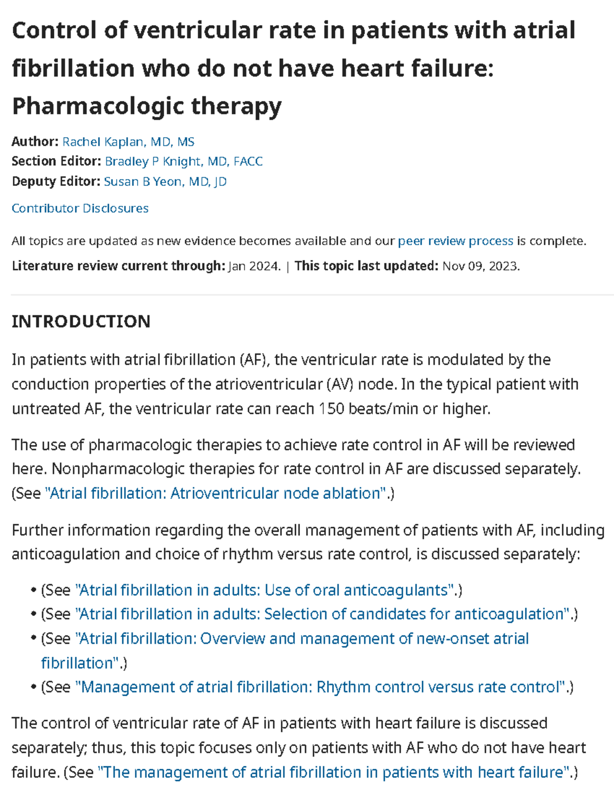 FA rate control - Artículos - Control of ventricular rate in patients ...