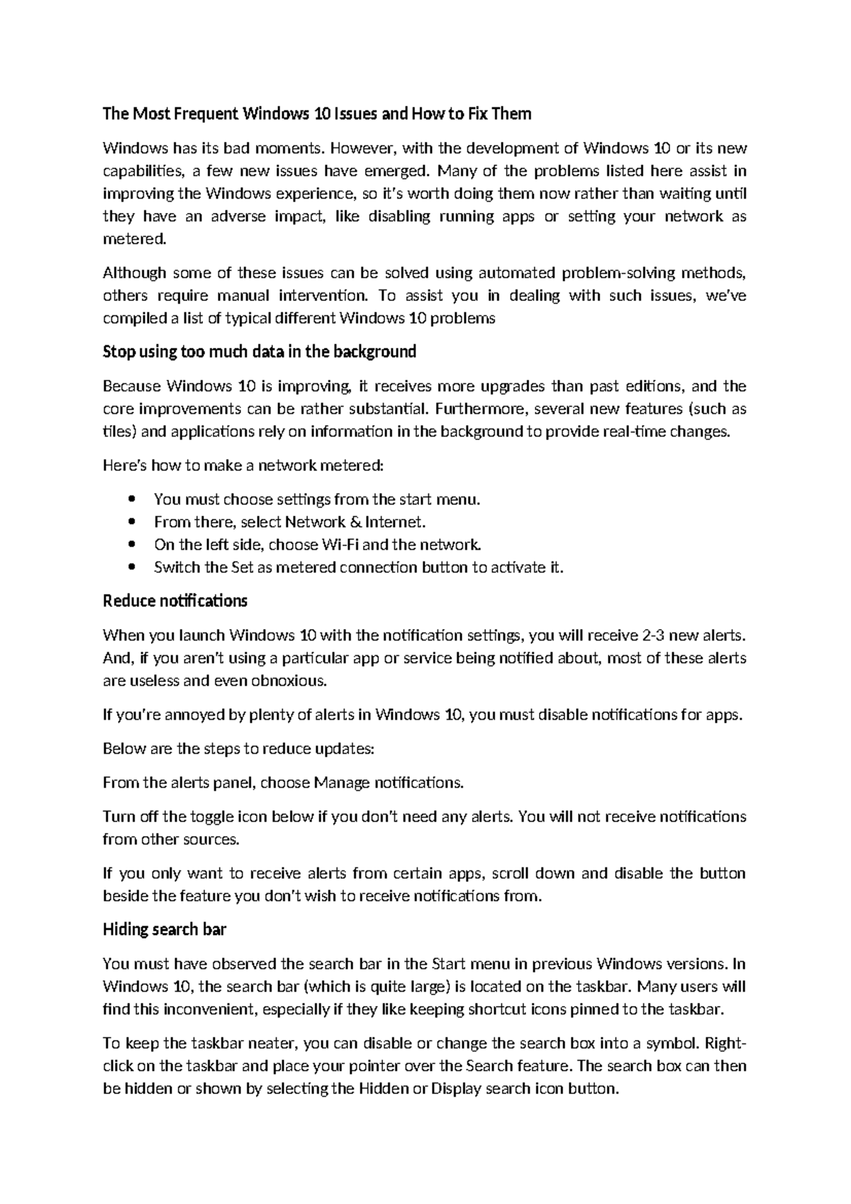 Most Common Windows 10 Problems and Their Solutions - The Most Frequent ...