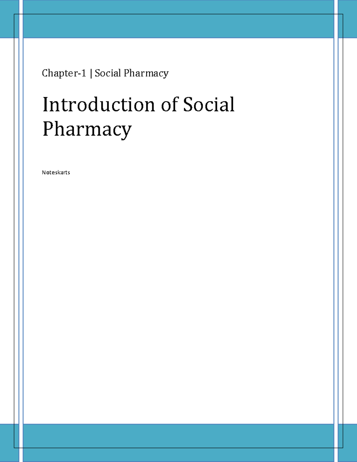 UNIT 01 - goods - Chapter-1 | Social Pharmacy Introduction of Social ...