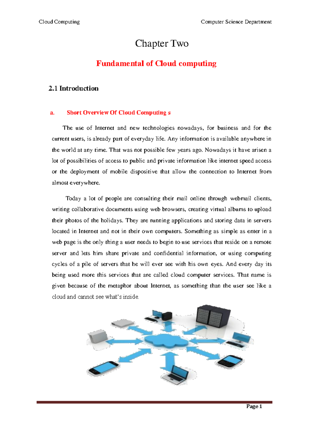 Cc-unit 2- pdf - pdf is good - Chapter Two Fundamental of Cloud computing 2 Introduction a ...