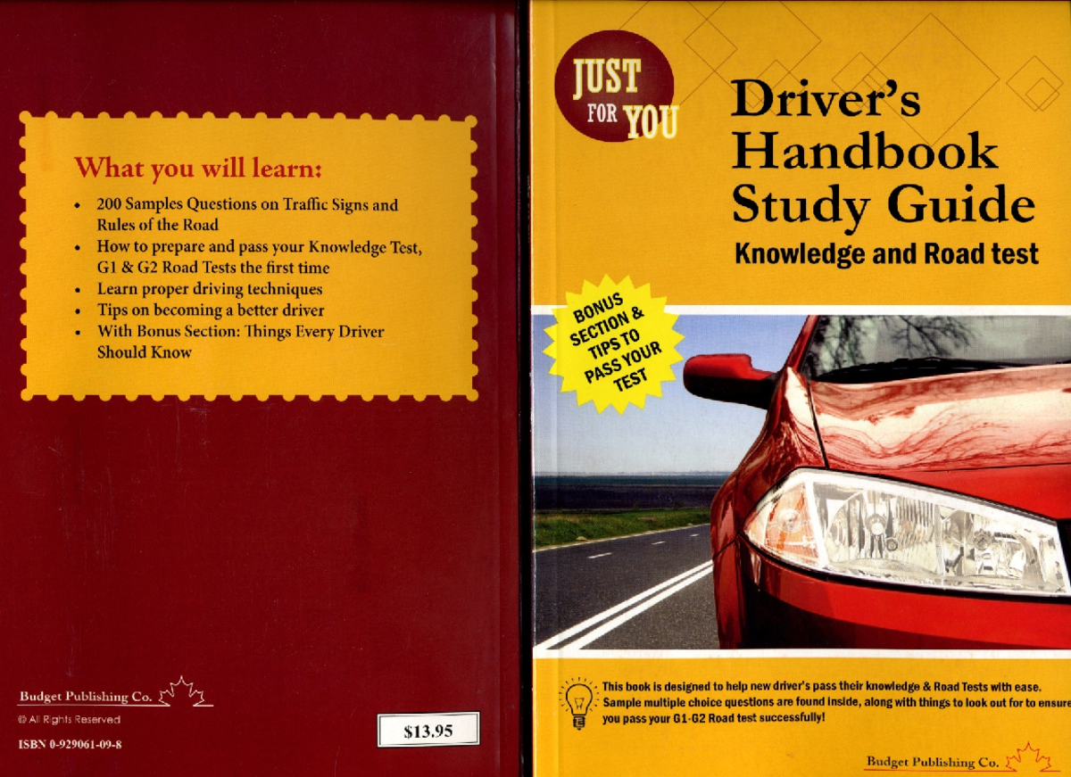 Ontario Driver's Handbook Road test - BMGT 259 - Studocu