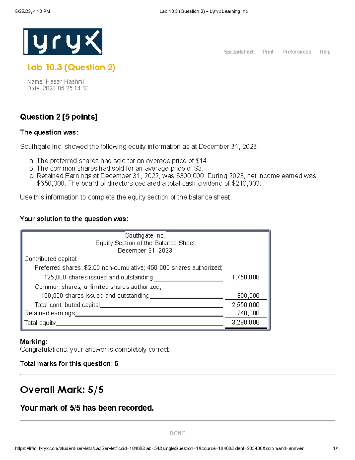 Lab 10.3 (Question 2) - aaaaaaaaaaaaaaaaa - 5/25/23, 4:13 PM Lab 10 ...