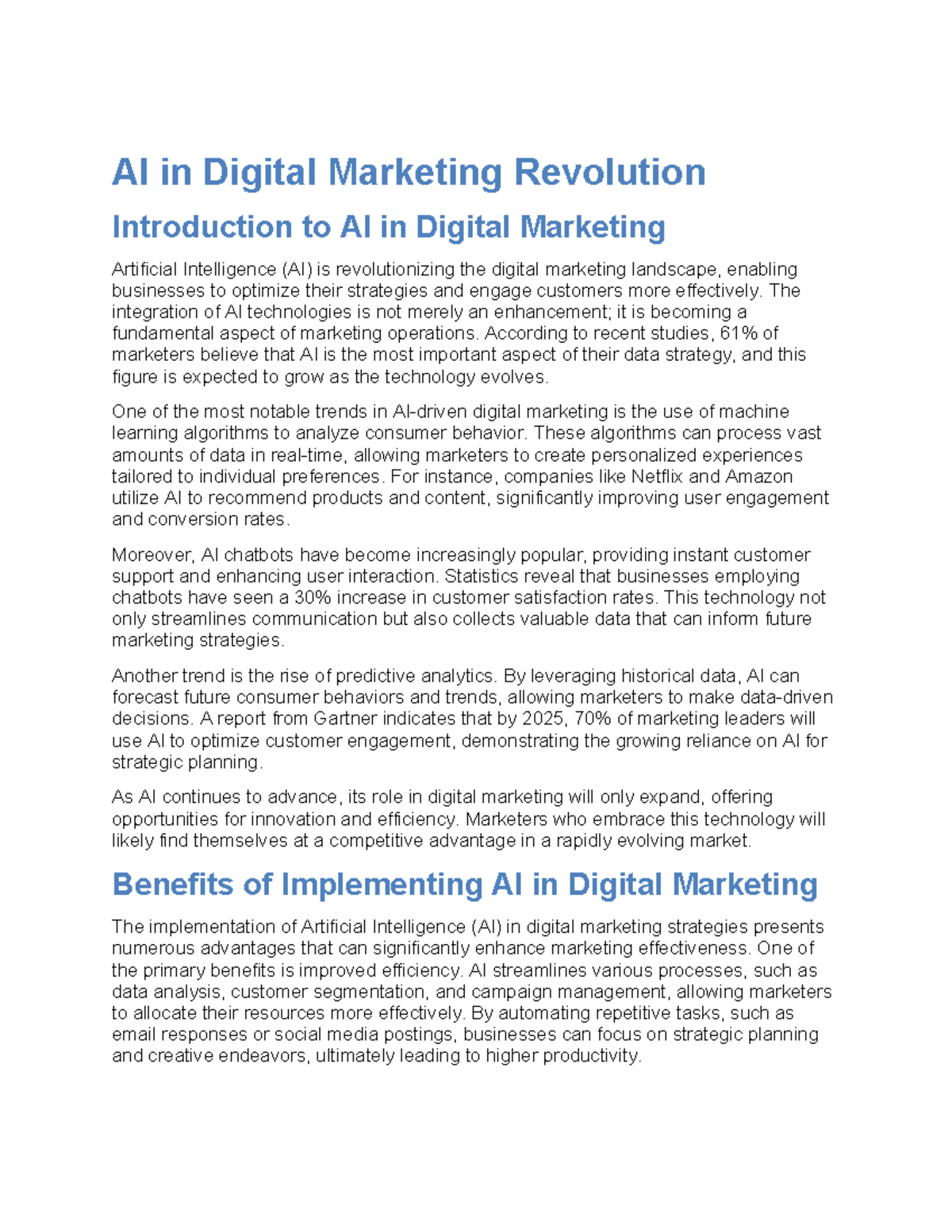 AI in Digital Marketing Revolution - AI in Digital Marketing Revolution ...