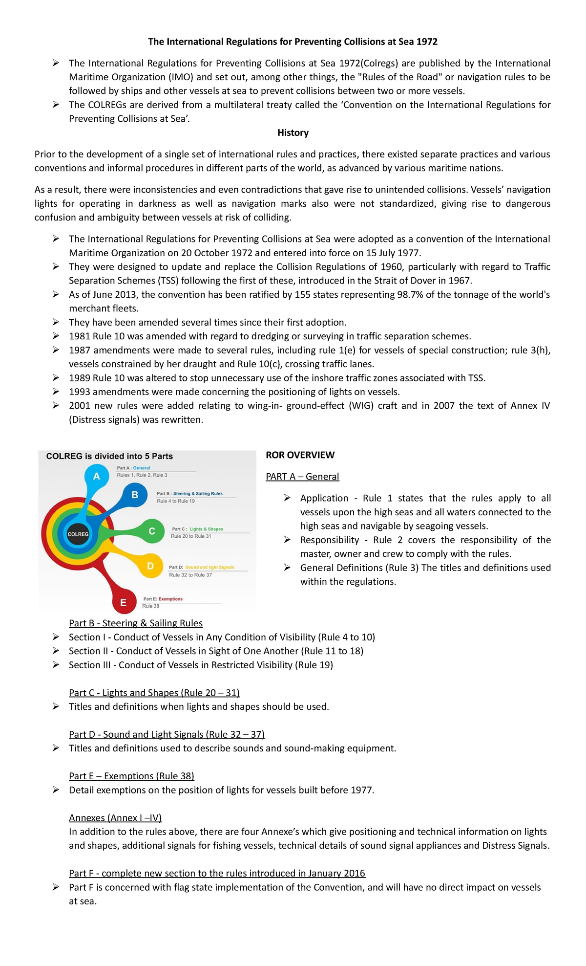Colregs - The International Regulations for Preventing Collisions at ...