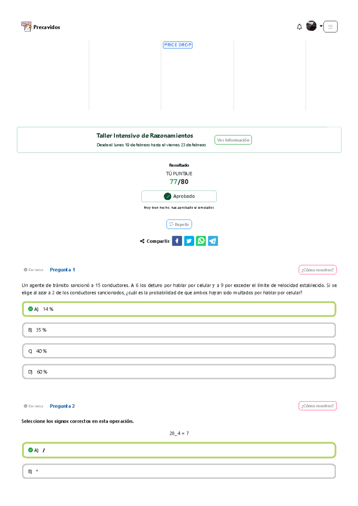 De - de,dmmdmd - Repetir Compartir Precavidos PRICE DROP Taller ...