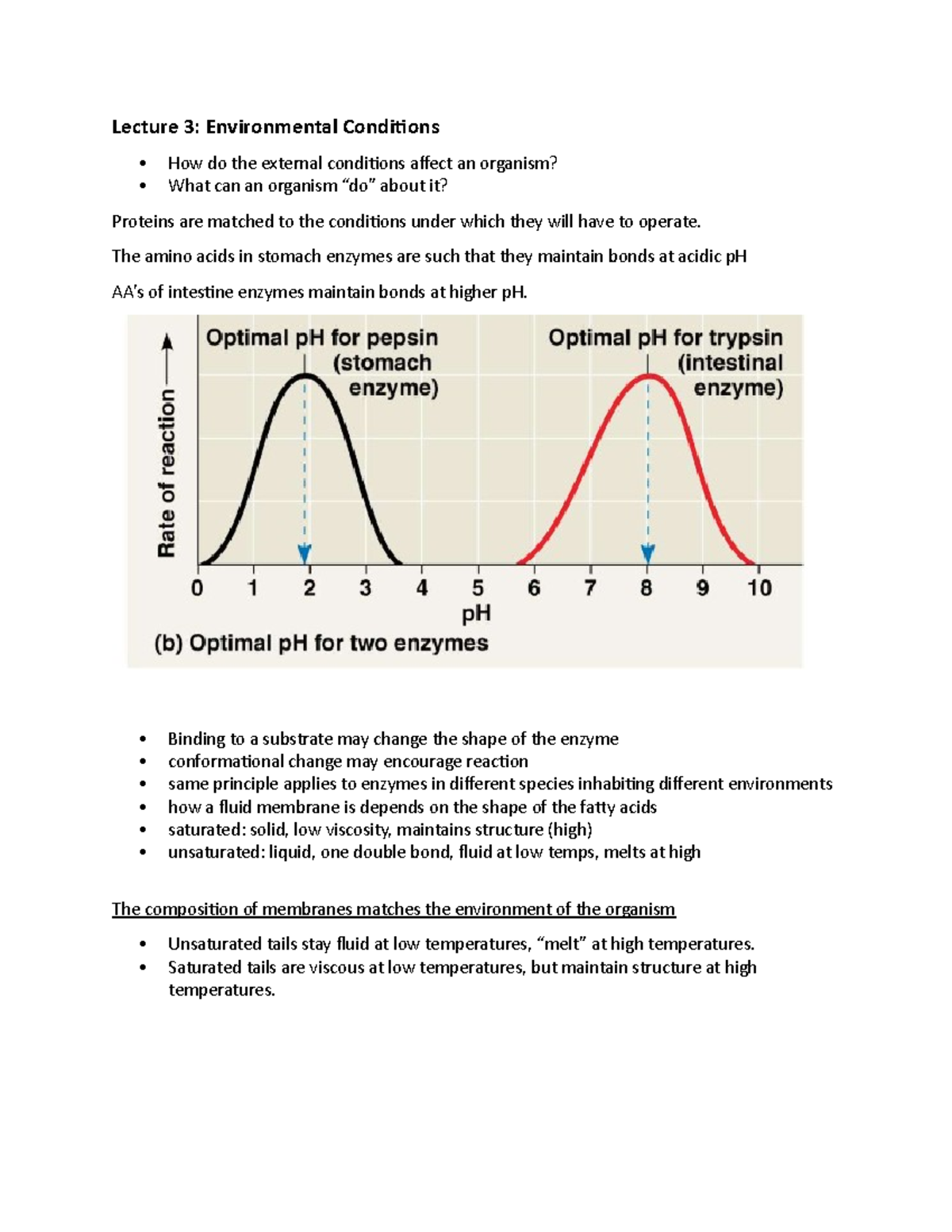 Ecology 2060 Lecture 3 - Lecture 3: Environmental Conditions How do the ...