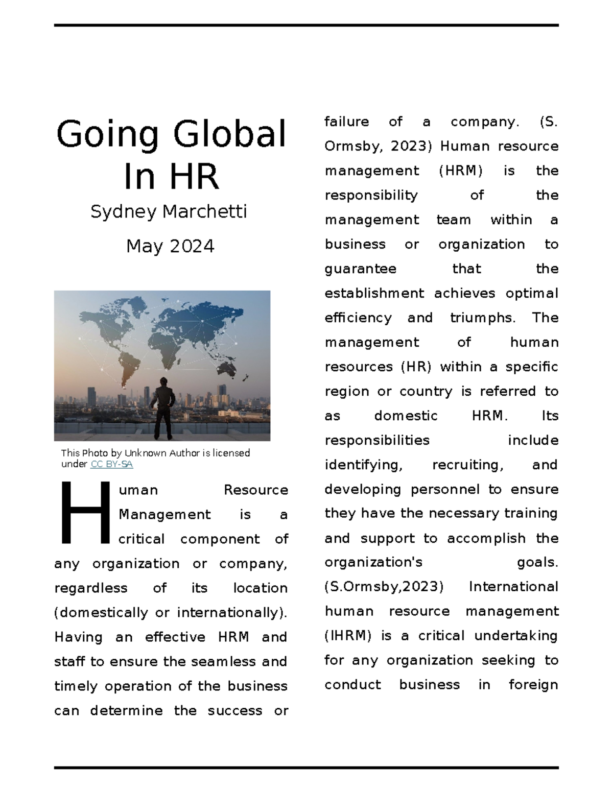 2-1 Magazine article - Going Global In HR Sydney Marchetti May 2024 ...