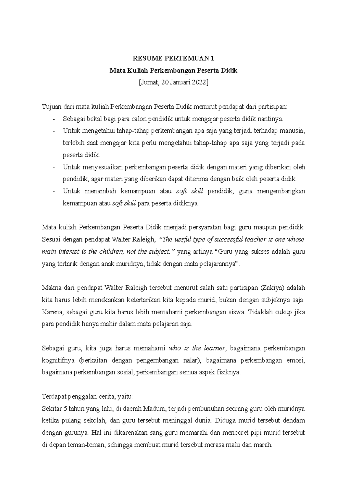 Resume PPD Pertemuan 1 Tim 1 - RESUME PERTEMUAN 1 Mata Kuliah ...