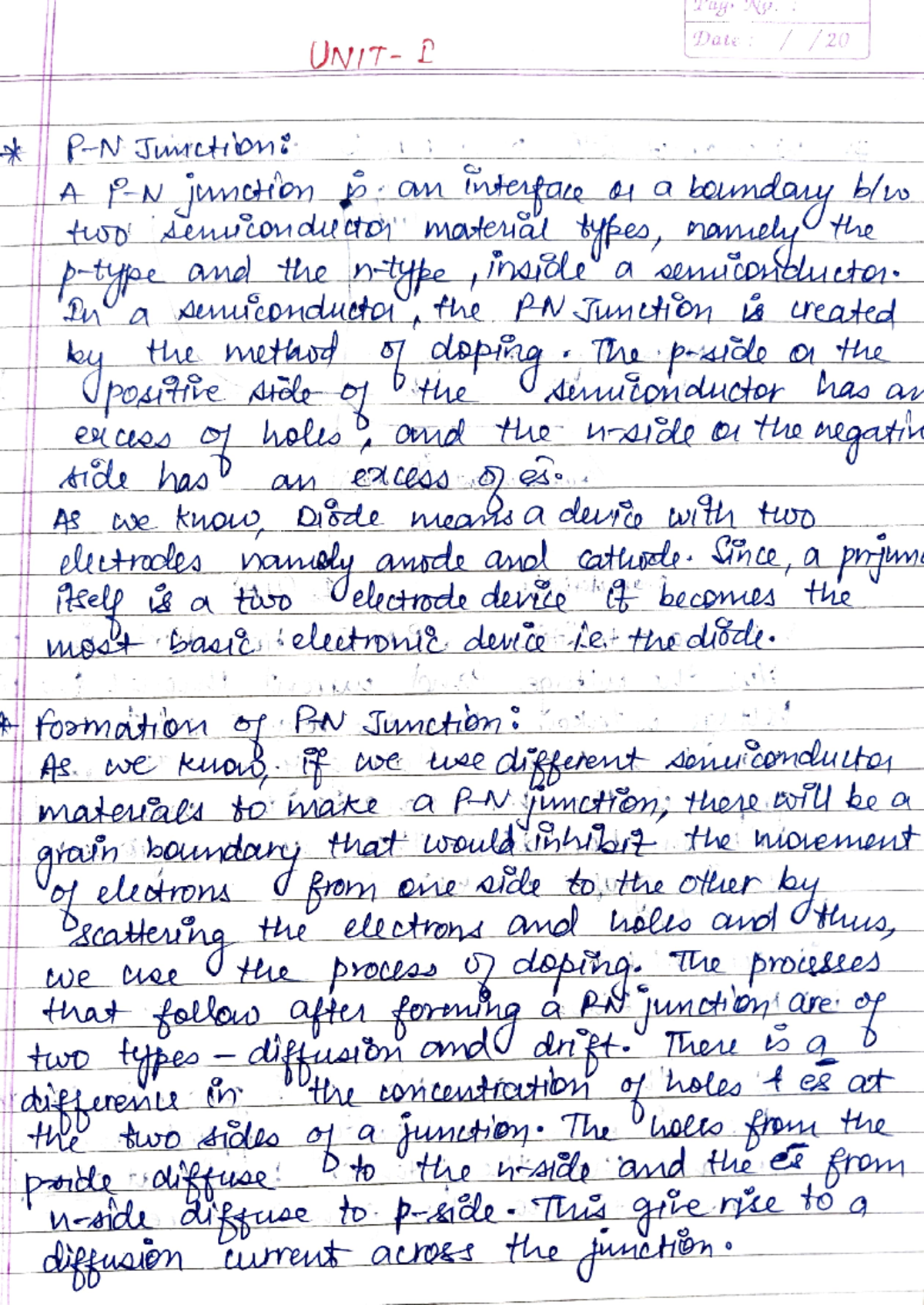 Sem 2 electrical maths notes - Pay, I Date : 20 Junction: A junction is ...