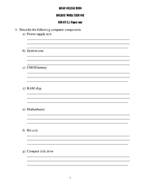 ICT Prototype 1 - Lecture notes 1 - SENIOR ONE PROTOTYPE LOWER ...