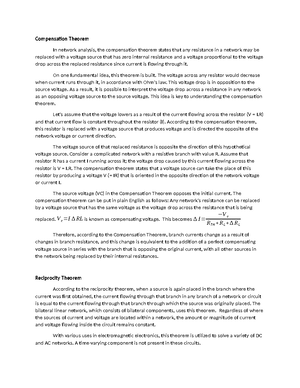 Circuits notes - Electrical Circuits 1 - TRY ME - Studocu