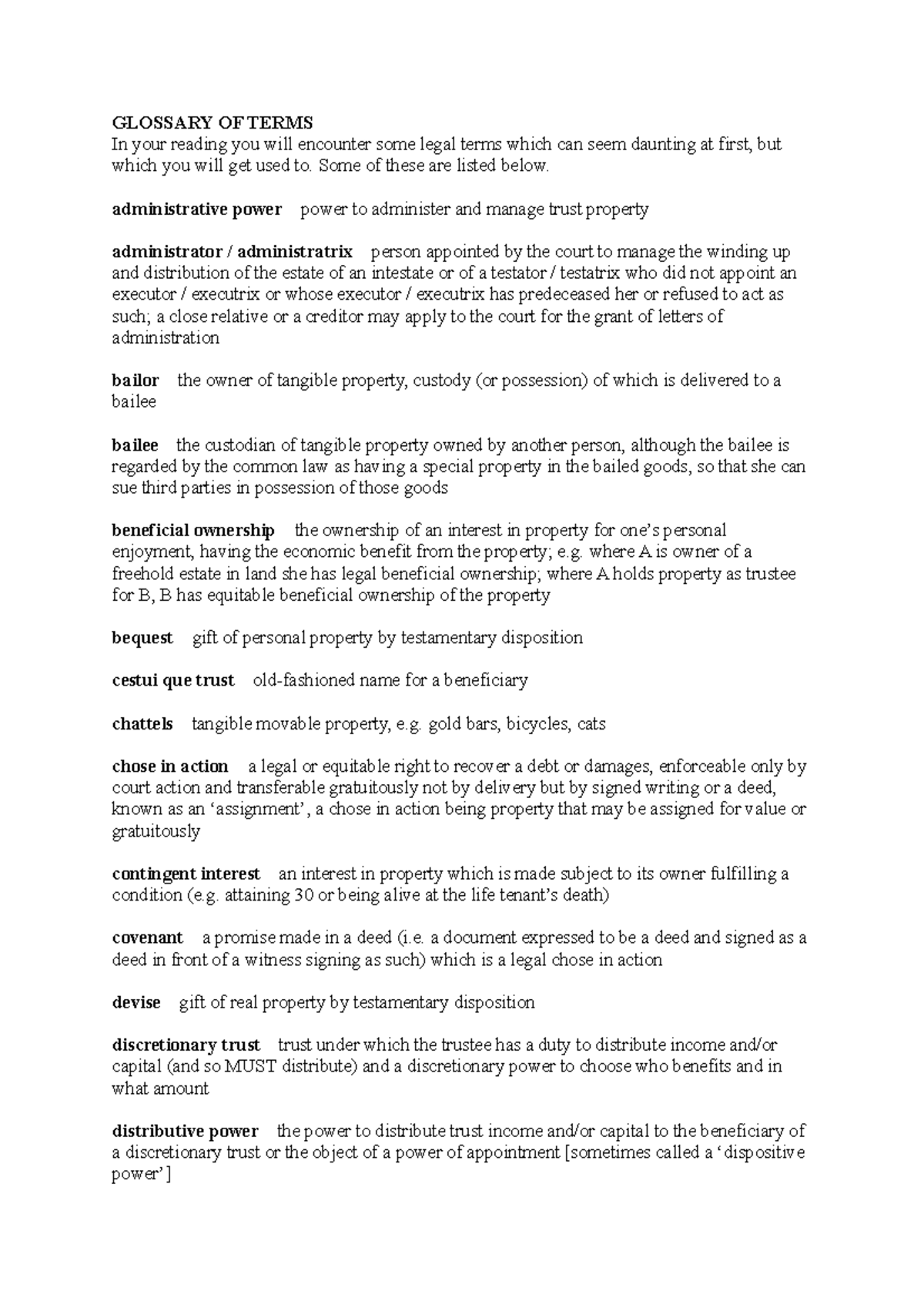 Glossary For Terms GLOSSARY OF TERMS In Your Reading You Will glossary-for-terms-glossary-of-terms-in-your-reading-you-will