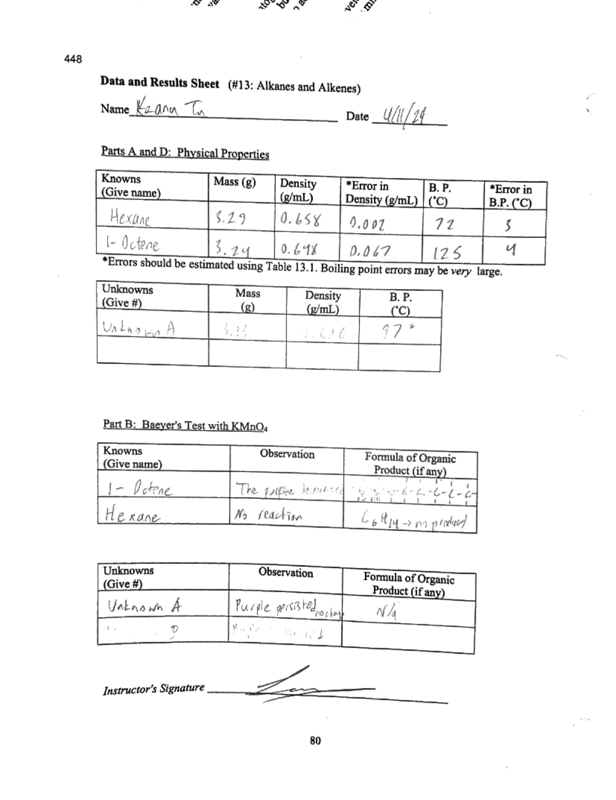 Alkanes and Alkenes Lab - CHEM 103 - Studocu
