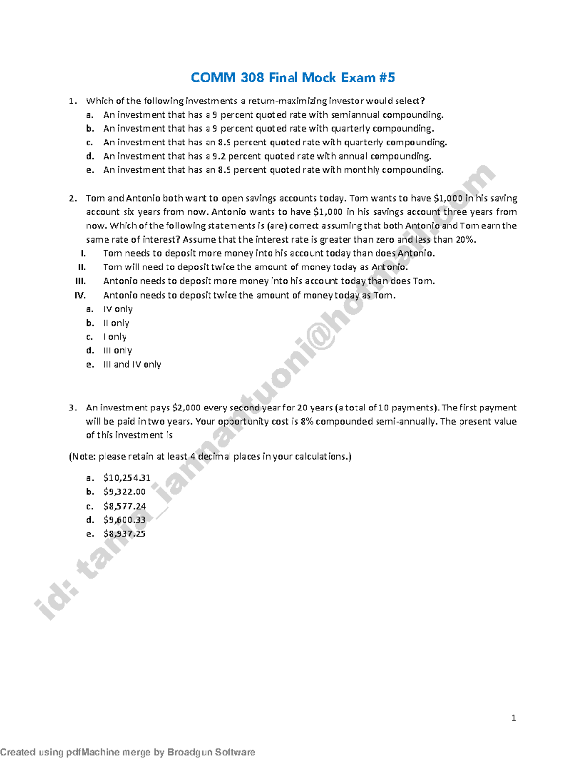 COMM-308-Final-Exam-summer-1-2021 Used in Fall 2021 to practice - 1 ...