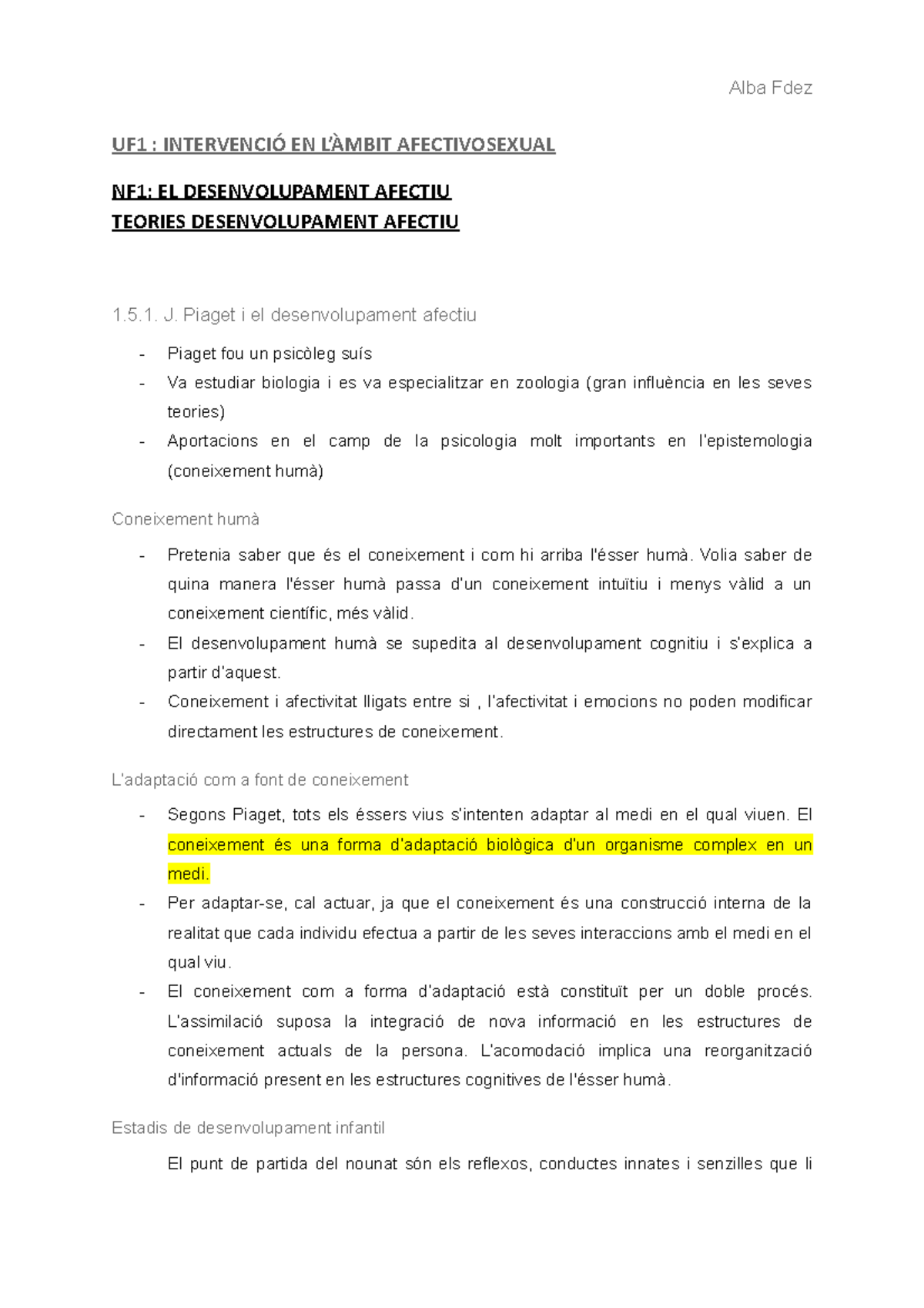 Piaget, Freud i Wallon - Alba Fdez UF1 : INTERVENCIÓ EN L’ÀMBIT ...
