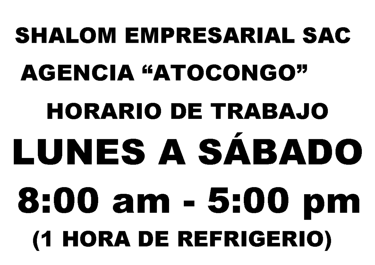 Plantilla DE Horario - ... - planeación estratégica - SHALOM ...