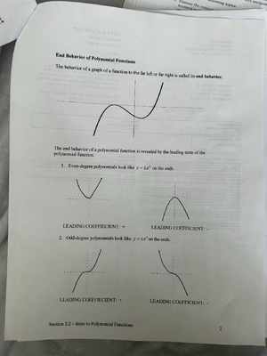 Section 2 - quadratic equations - Section 2 Quadratic functions and ...