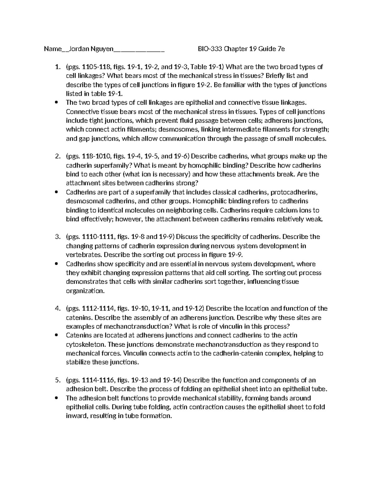 BIO-333 CH19 Guide 7e - nnnnnn - Name__Jordan Nguyen______________ BIO ...