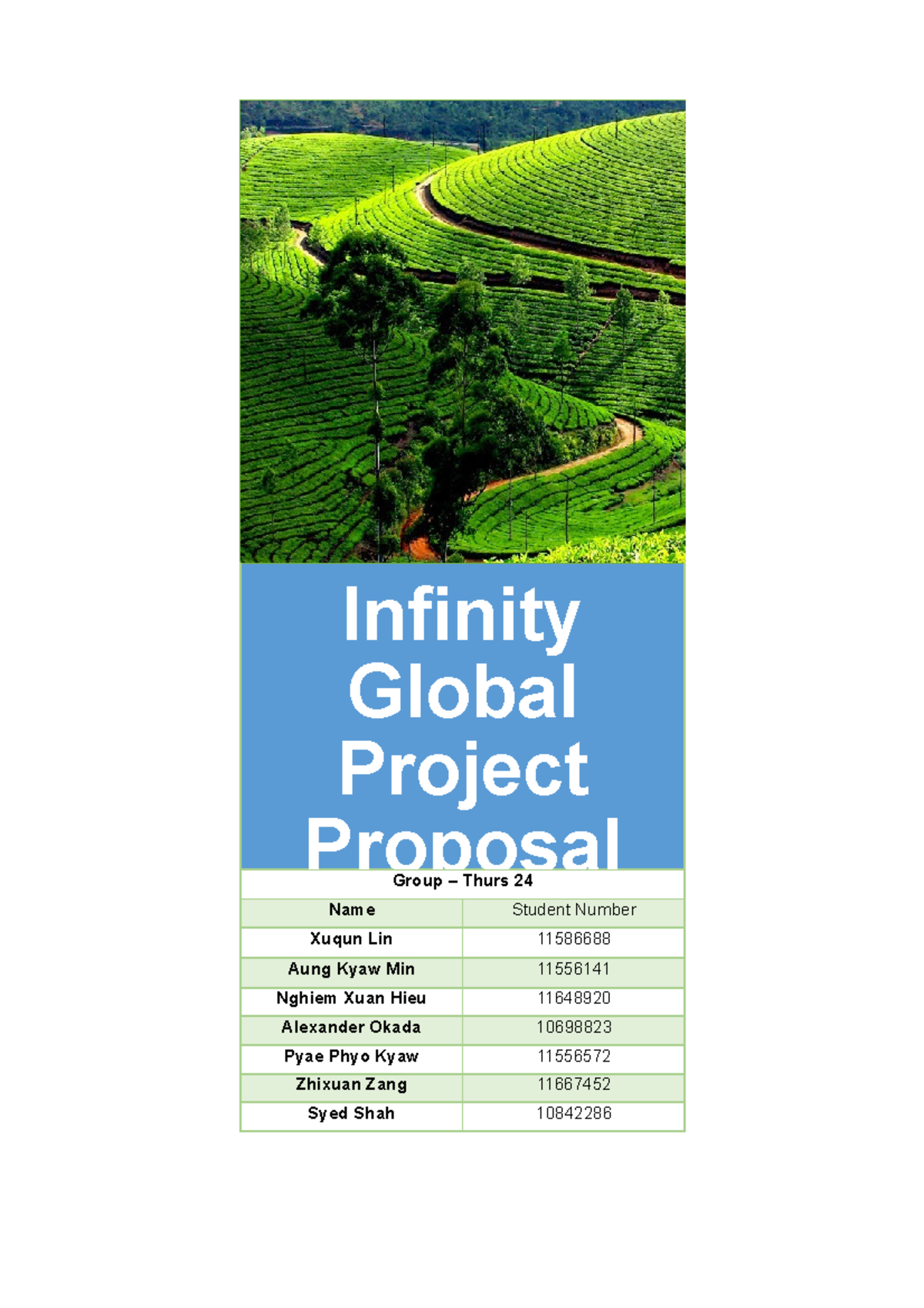 Project-Proposal 1 - Group project - Infinity Global Project ...