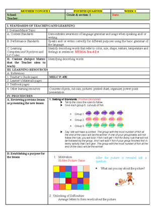 G12 SLM1 Q3 Creative Writing - 12 CREATIVE WRITING Quarter 3-Module 1 Use Imagery, Diction ...