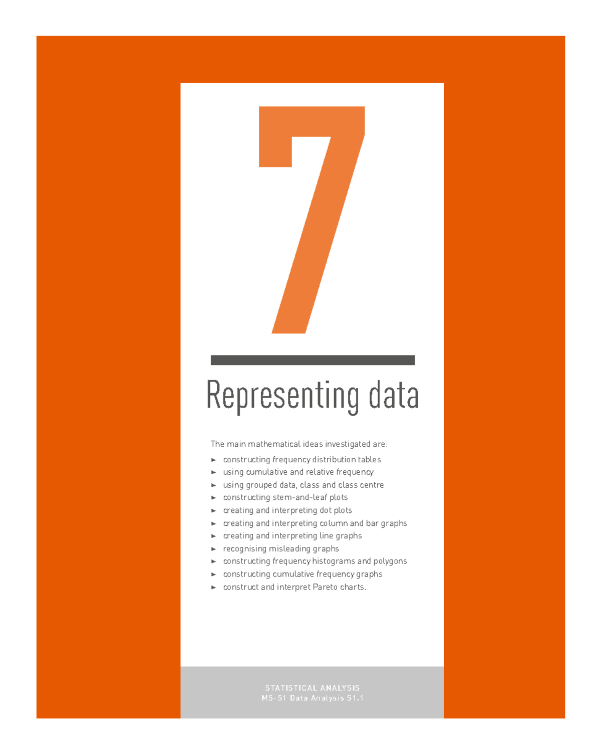 7. Representing data - notes - STATISTICAL ANALYSIS MS-S1 Data Analysis ...