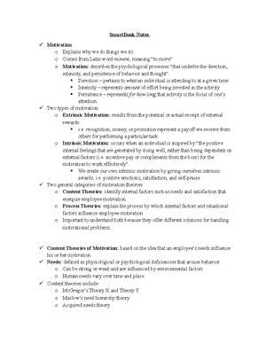 Smart Book Notes (12) - SmartBook Notes (12) Power: the discretion and ...