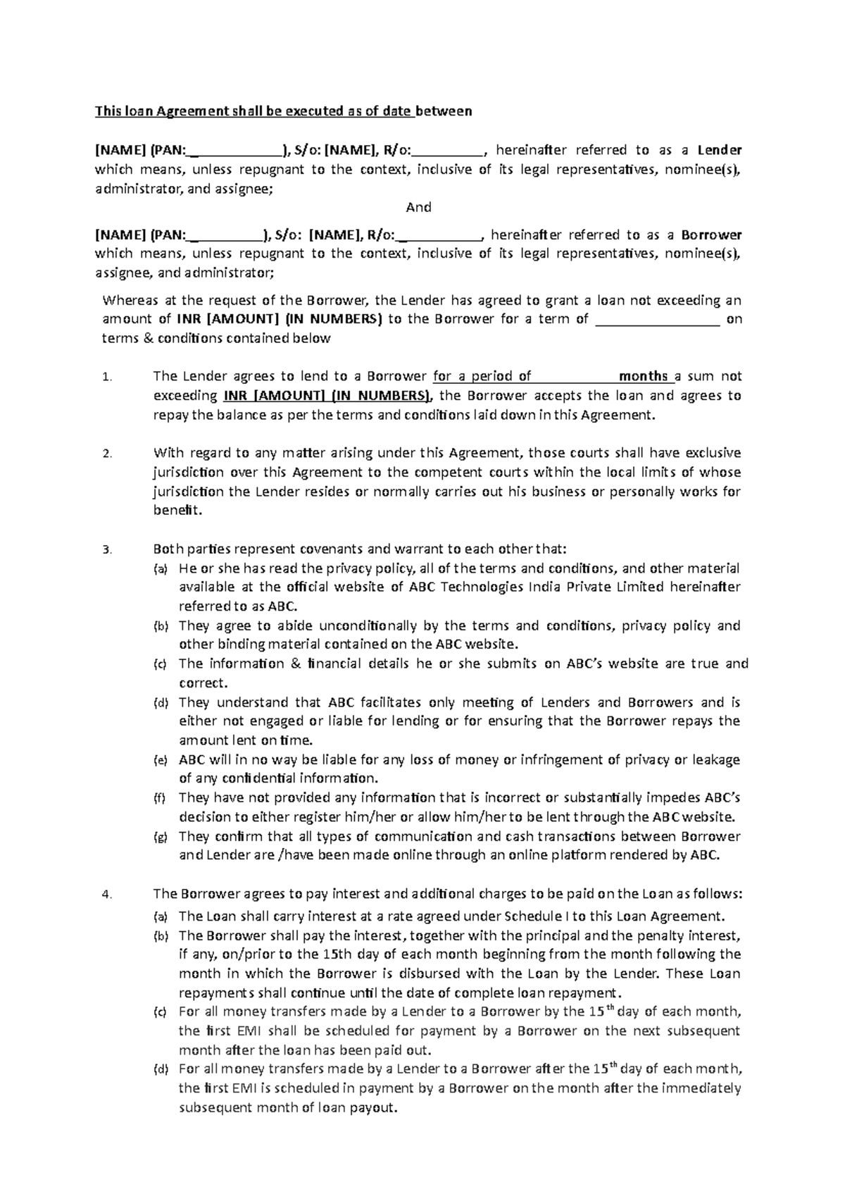 Random Agreement in a Random IT Case- 1001 - Bachelor of Law (DU LLB ...