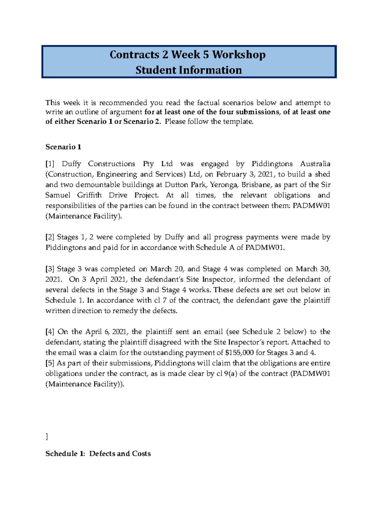 7730LAW Contracts 2. Workshop W 5 Student information 2021(1 ...