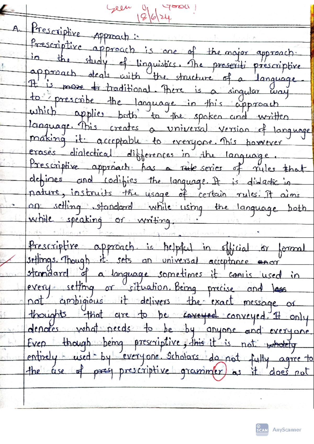 503-Concepts Prescriptive & Descriptive Approach - Bachelor of Arts ...