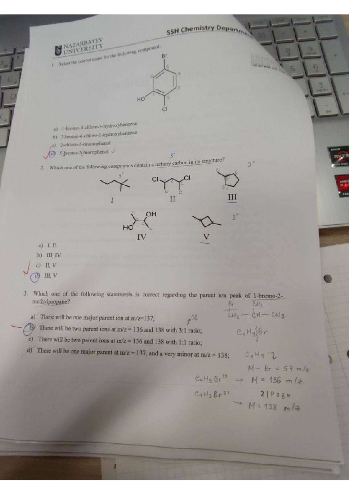 Quiz - General Chemistry 2 - Studocu