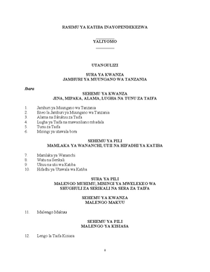 Rasimu ya Warioba-Final - i RASIMU YA KATIBA YA JAMHURI YA MUUNGANO WA ...