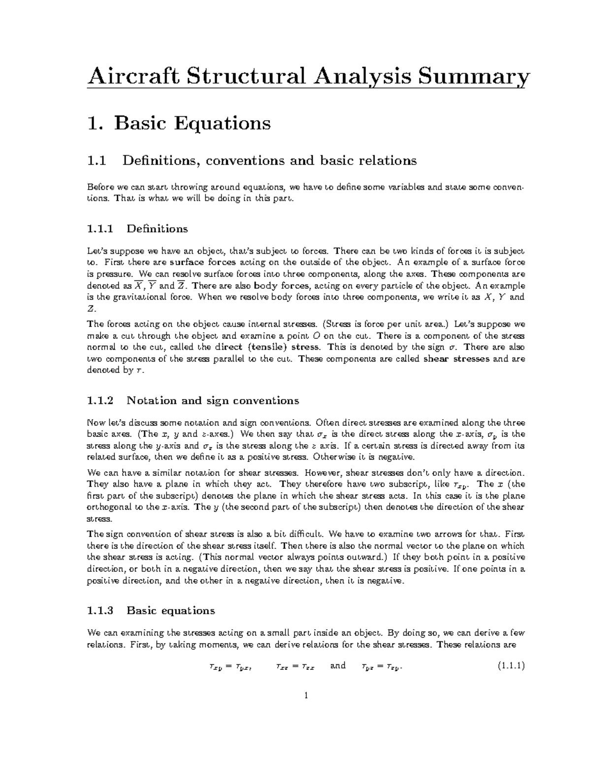 Aircraft Structural Analysis Full Version - Aircraft Structural ...
