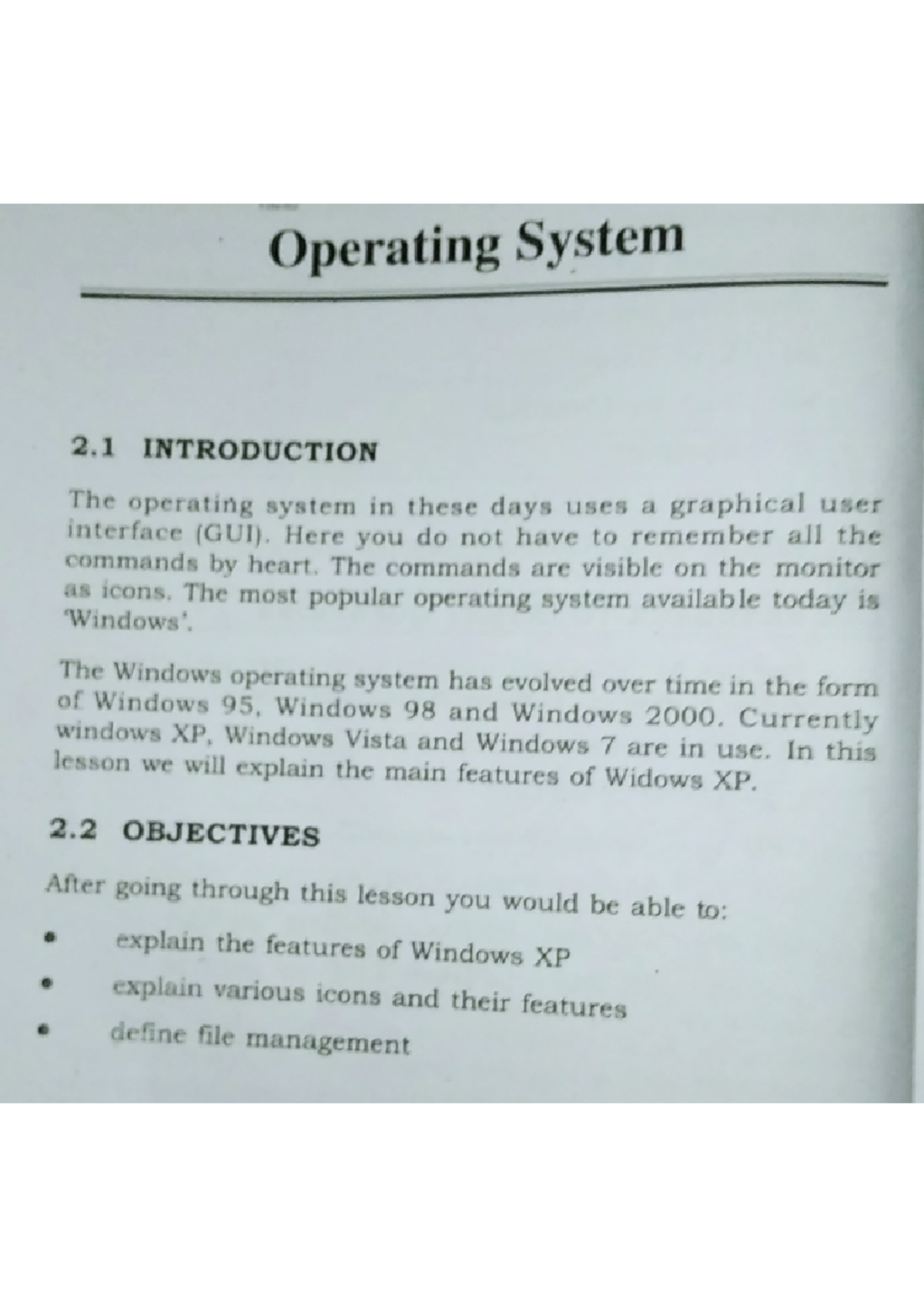 DATA Entry (Operating system) - Computer Science - Studocu