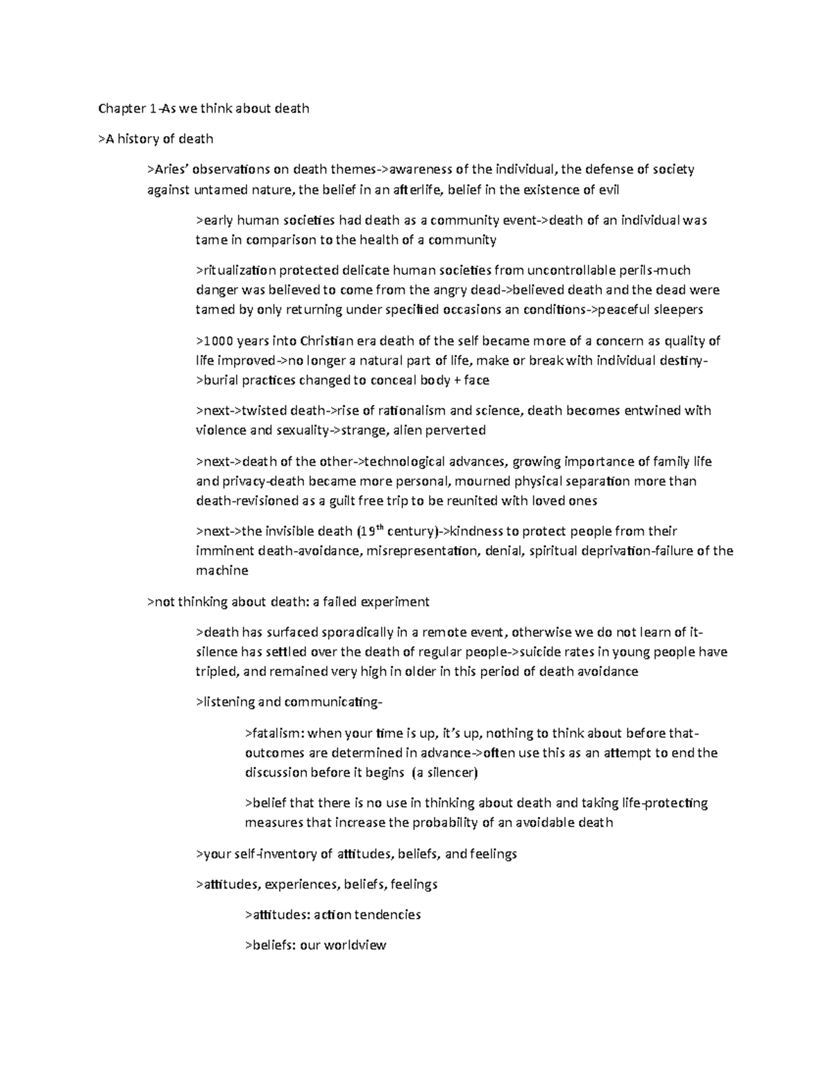 Psych of death and dying-ch1-8 - Chapter 1-As we think about death A ...