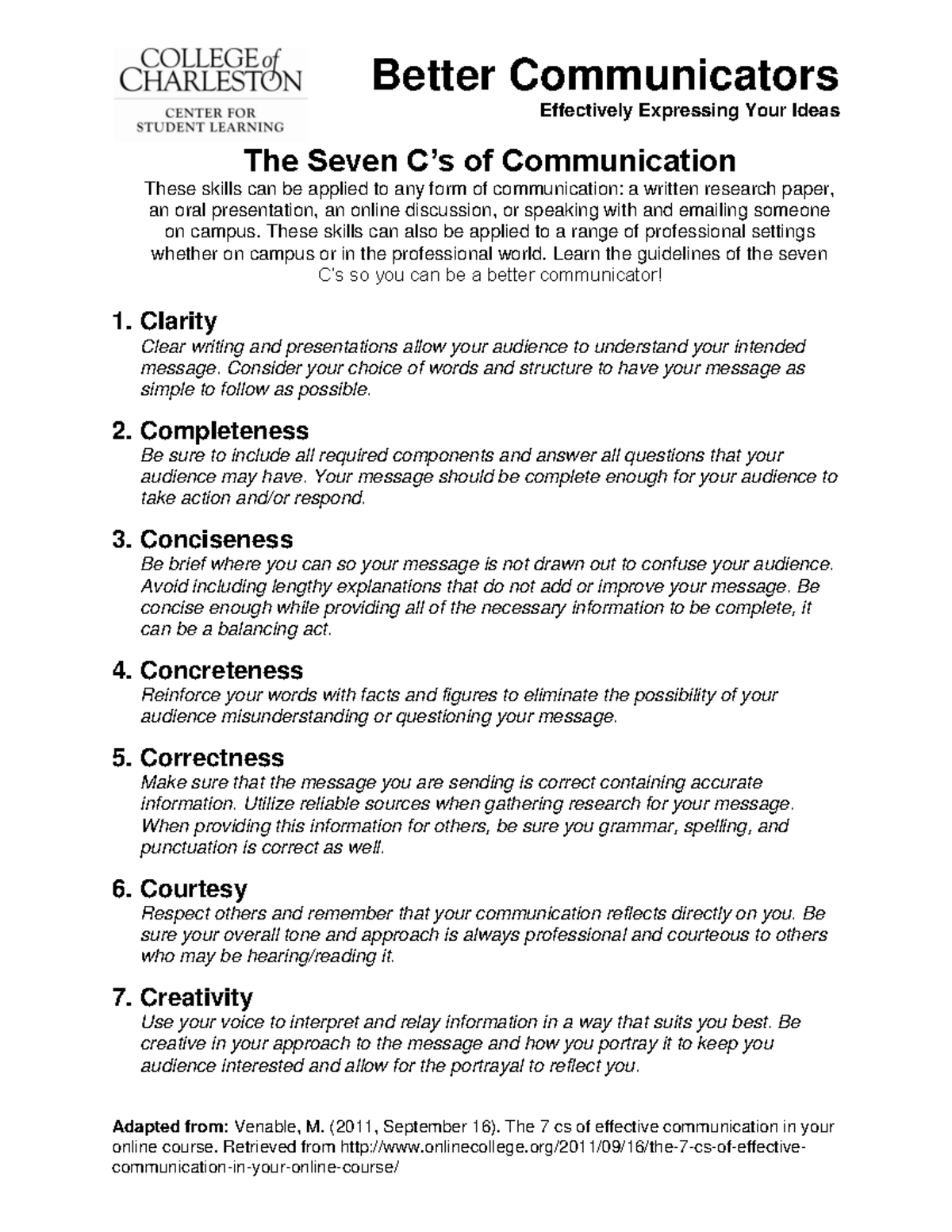 Effective Communication using the 7P's - Better Communicators ...