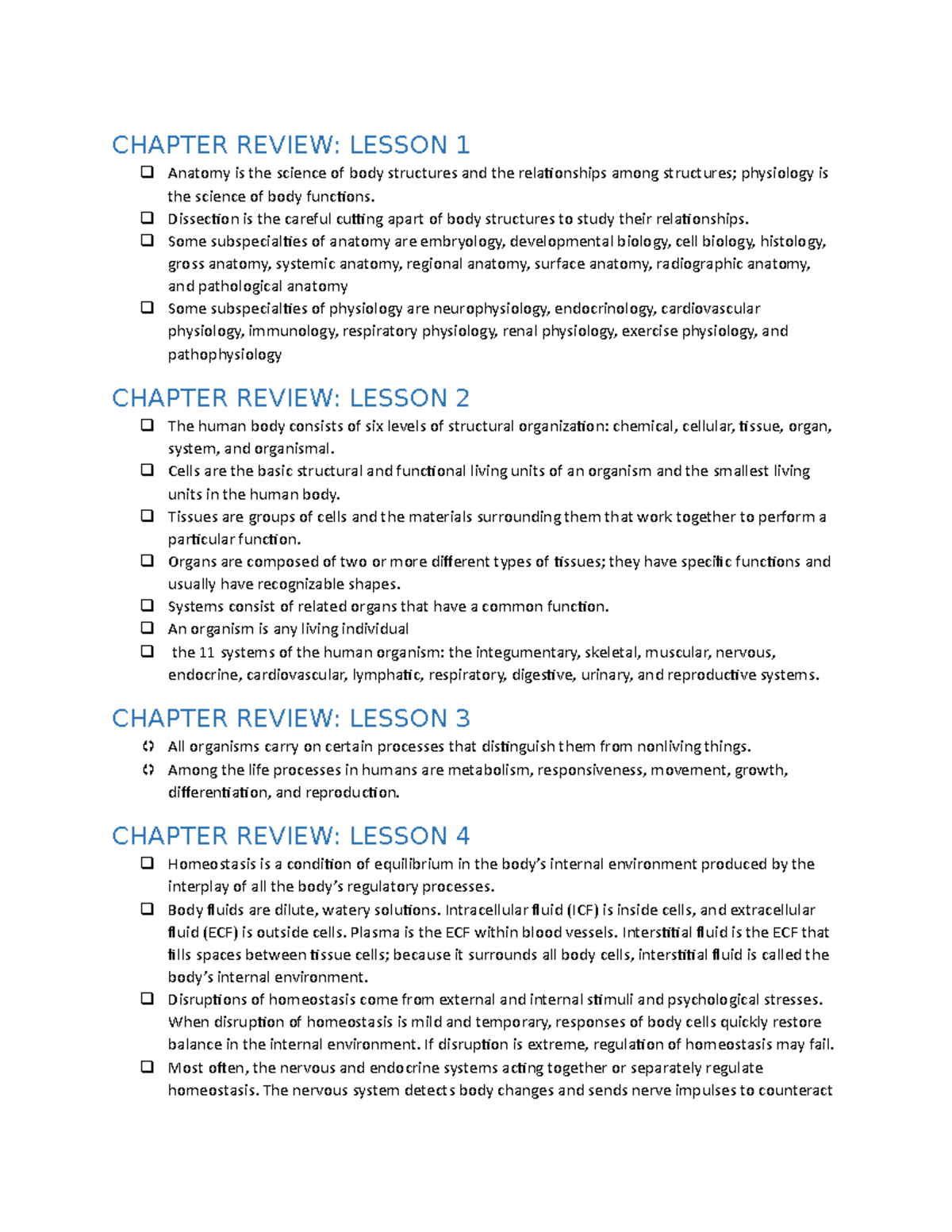 Chapter 1 review - Really great to study - CHAPTER REVIEW: LESSON 1 ...