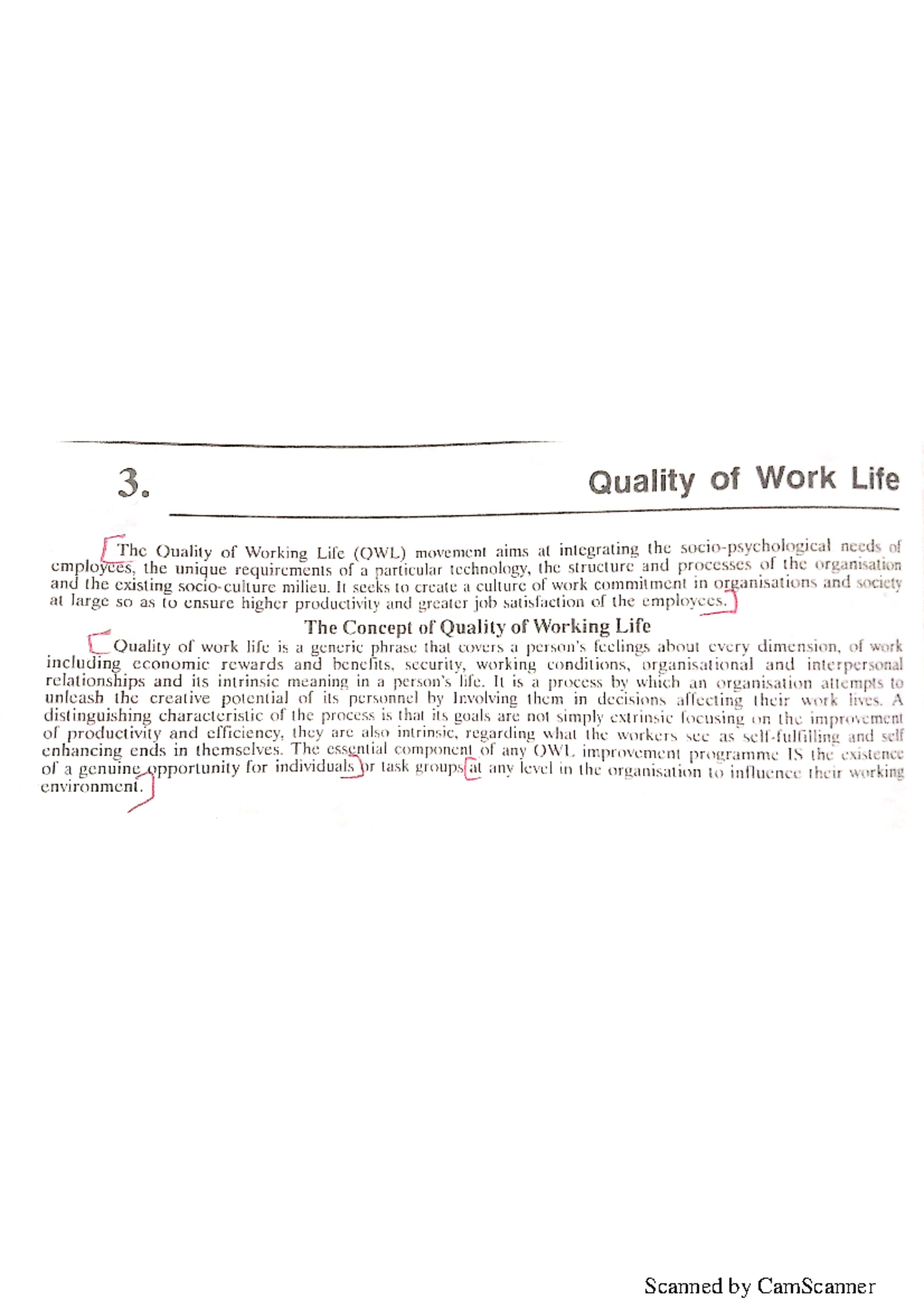 Unit 4 - Quality of work Life - Financial management, corporate finance ...
