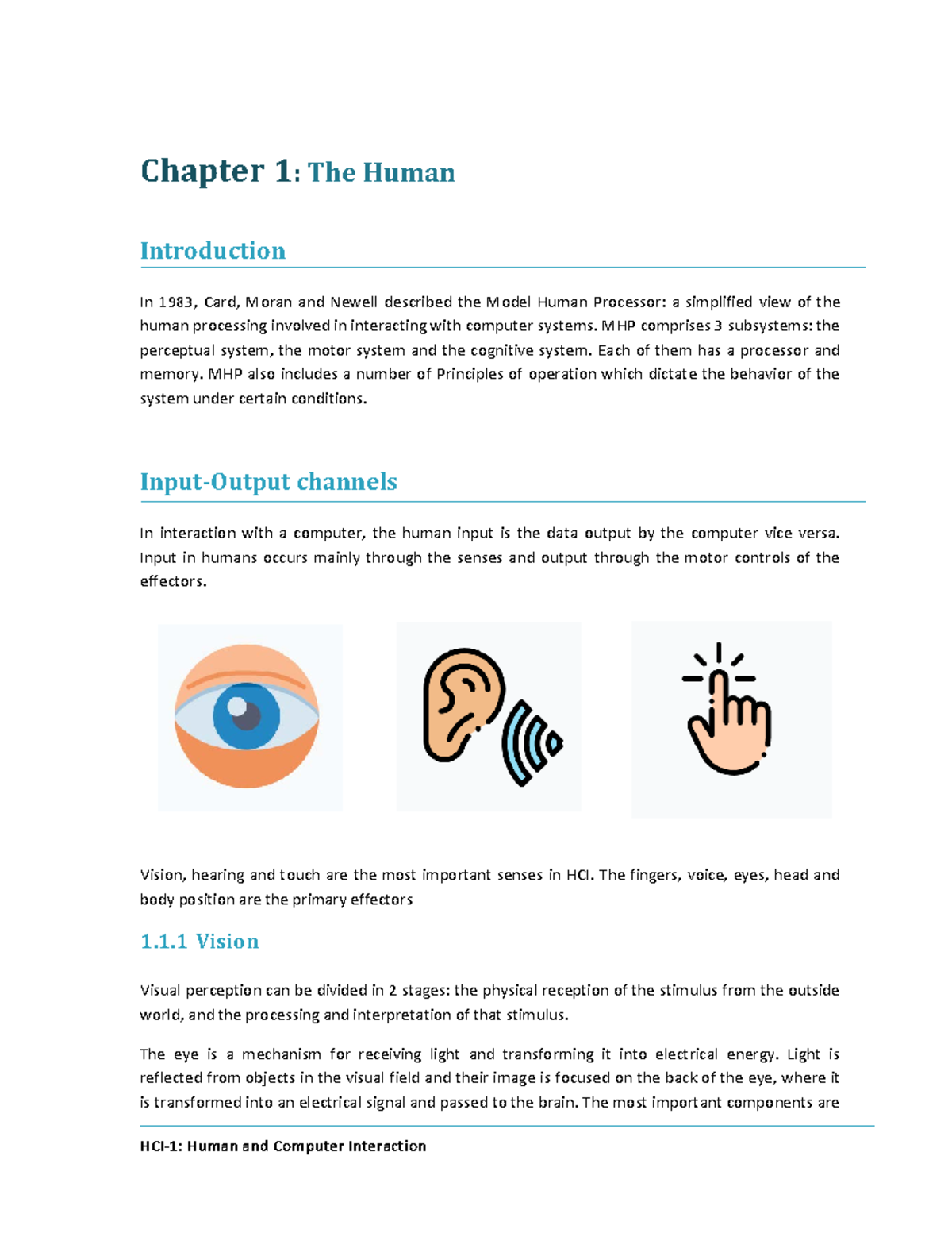 Chapter 01 - HCI-1 Humand and Computer Interaction - Chapter 1: The ...
