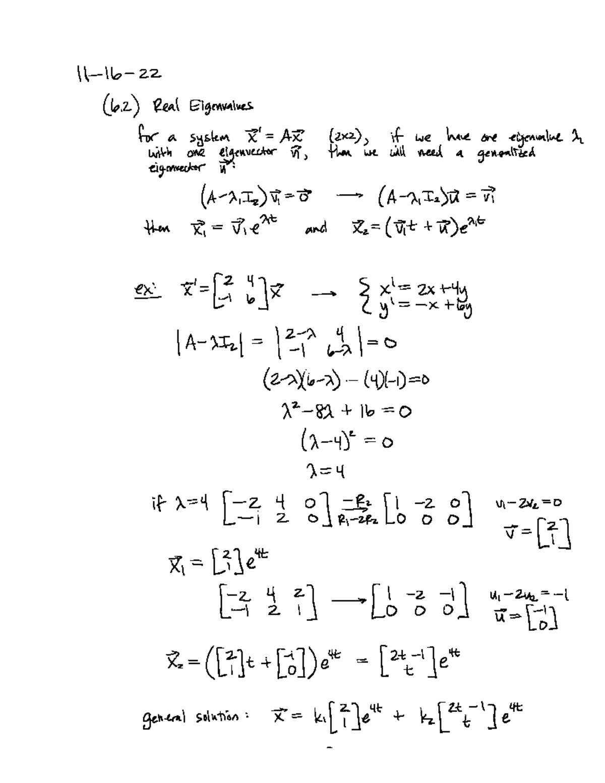 Class 24 MAT 2330 - lecture notes covering unit three of the course ...