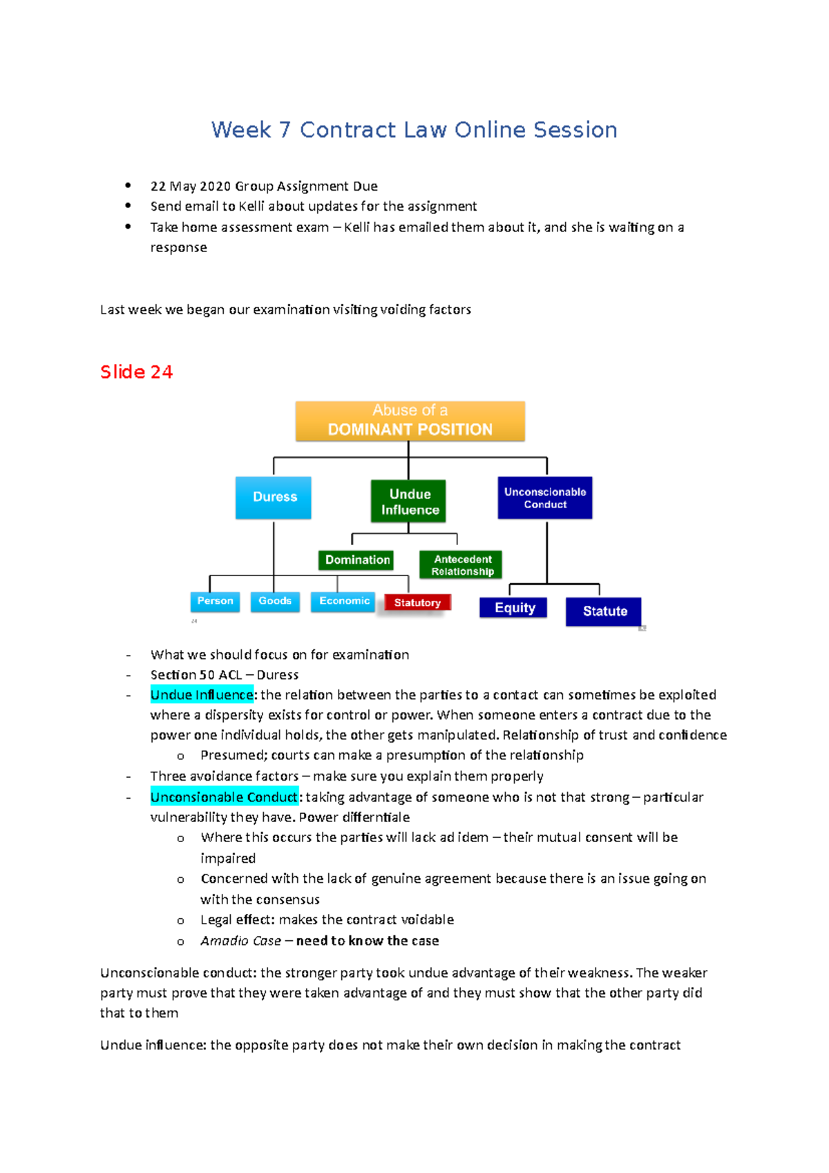 Week 7 Contract Law Online Session - Week 7 Contract Law Online Session ...