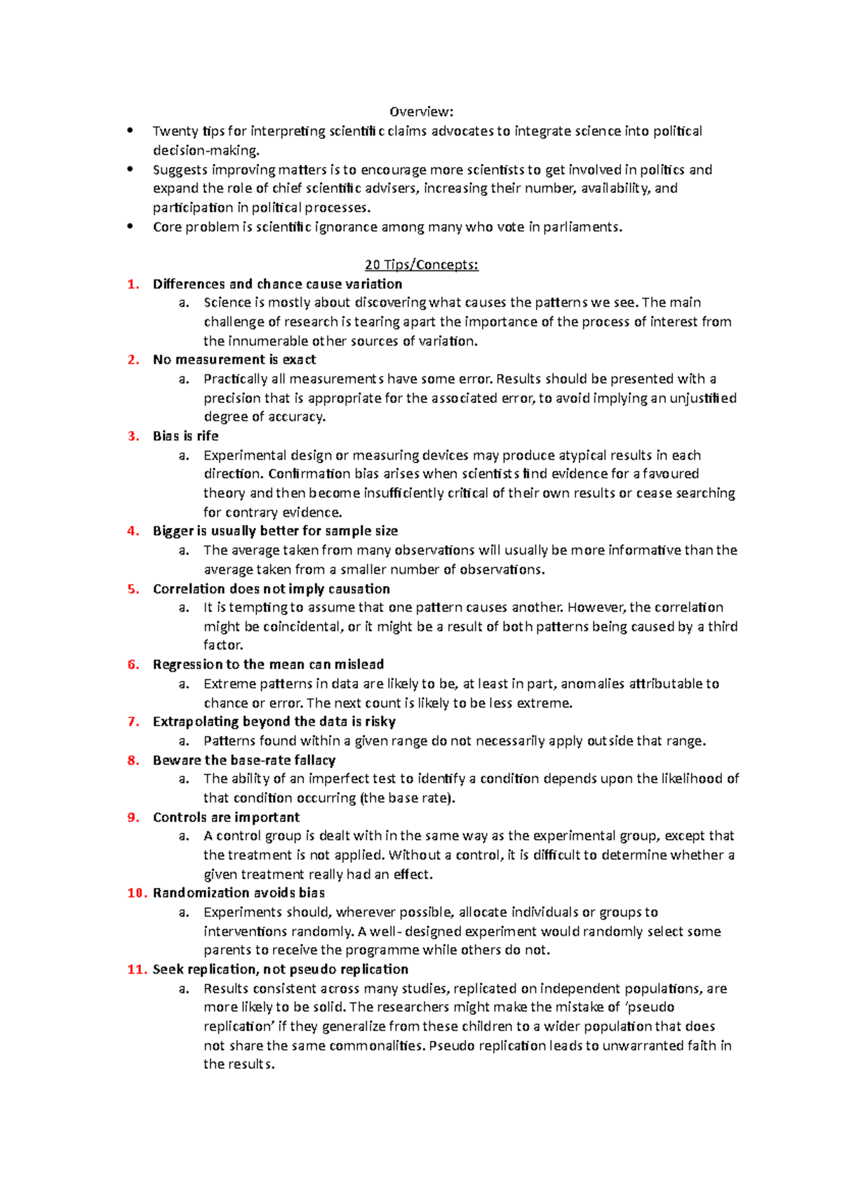 Tips for Interpreting Scientific Claims - Studocu