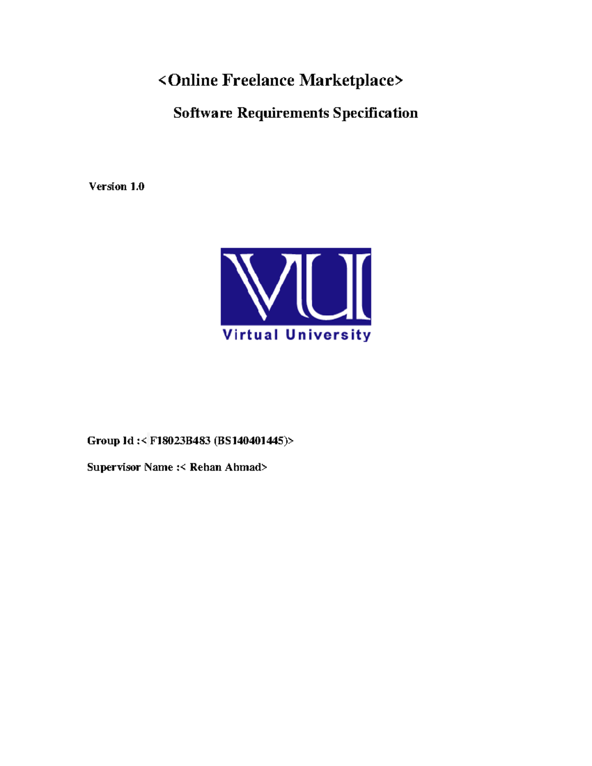 Pdfcoffee - Software requirement specifiction - Software - Studocu